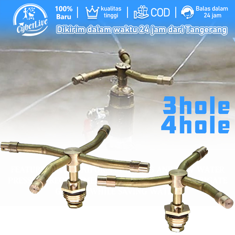 Jual 3/4 Arah Alat Penyiram Tanaman Otomatis 360 Derajat Rotary ...