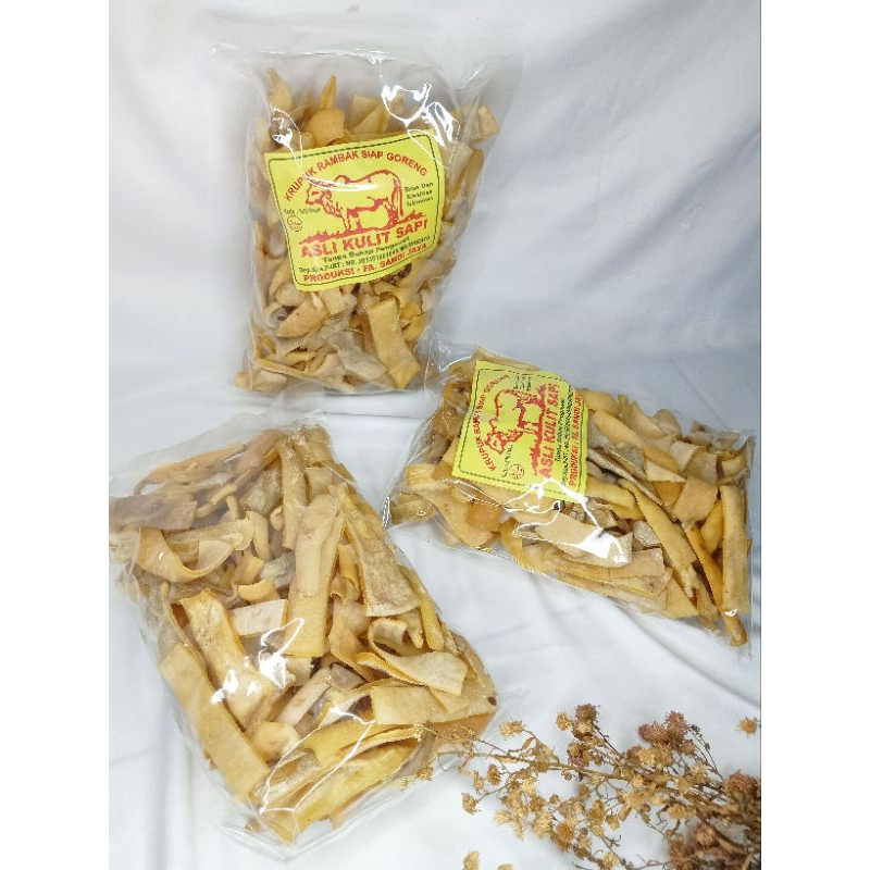Jual Rambak kulit sapi Stik Lebar 1kg | Shopee Indonesia