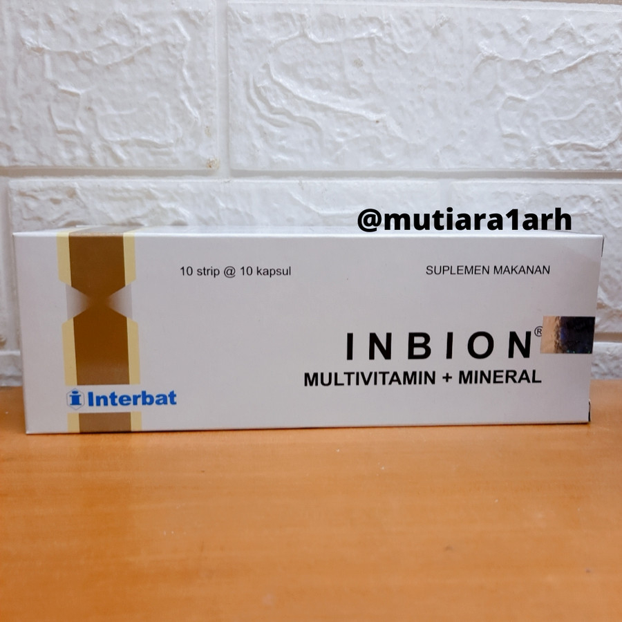 Jual INBION BOX 100 KAPSUL | Shopee Indonesia