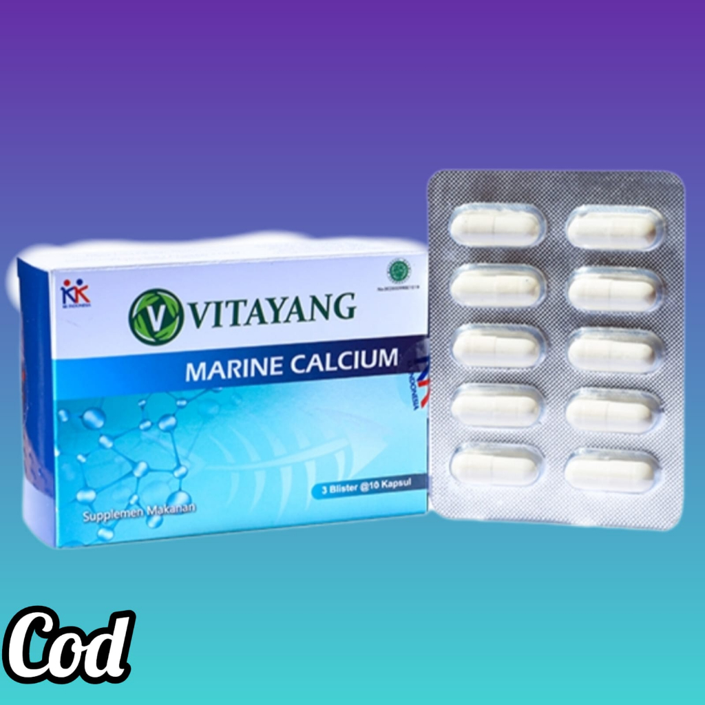 Jual Vitayang Marine Calcium Fish Bone 500 mg Kalsium Memperkuat Tulang ...