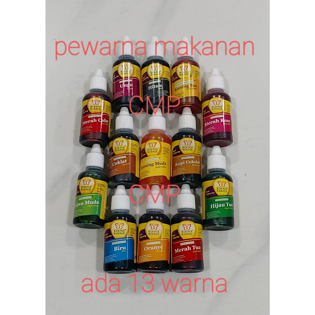 Jual Pewarna makanan Koepoe 30 ml | Shopee Indonesia