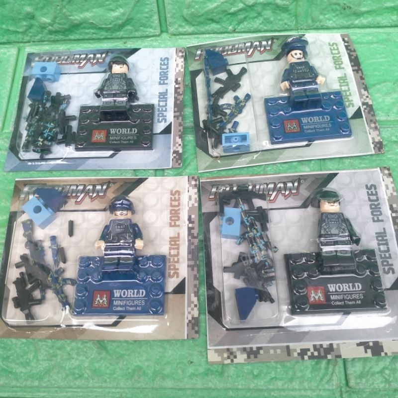 Jual Mainan Anak Robot Rakit Edukasi Lgo Roboman Polis Suwat Grosir ...
