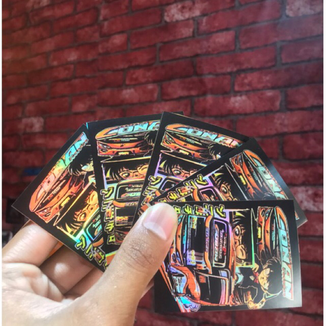 Jual Stiker Bus Sjm Trans Conan Hologram Cutting Lasser | Shopee Indonesia