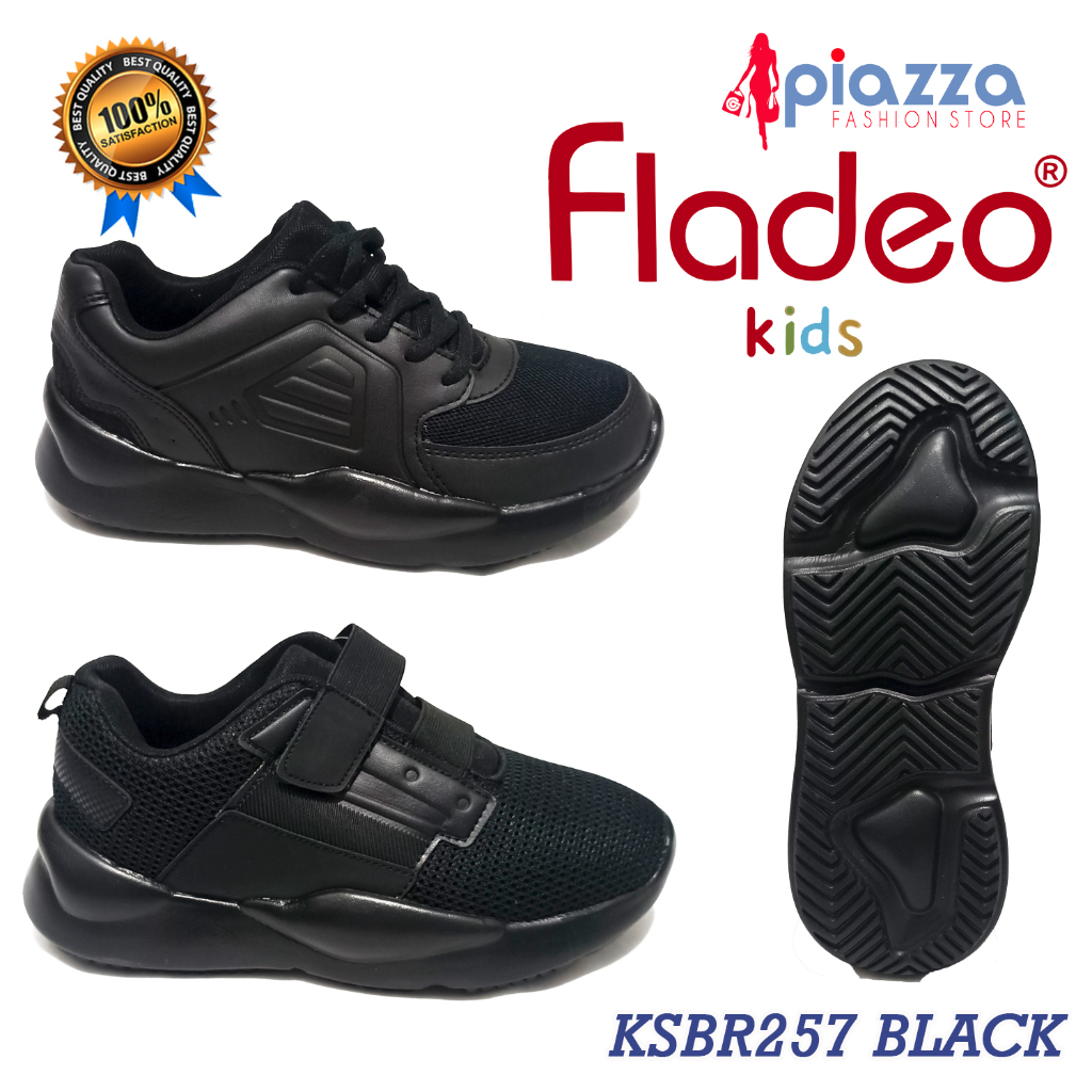 Jual FLADEO Back to School Sepatu Sekolah Anak KSBR257 Warna Hitam ...