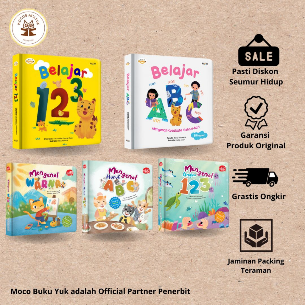 Jual SERI KUMI: BELAJAR 123 dan BELAJAR ABC, MENGENAL ANGKA, MENGENAL ...