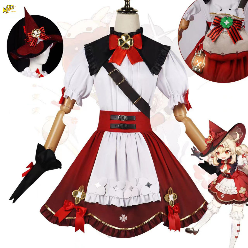 Jual Genshin Impact Cos Klee Cosplay Costume Blossoming starlight klee ...