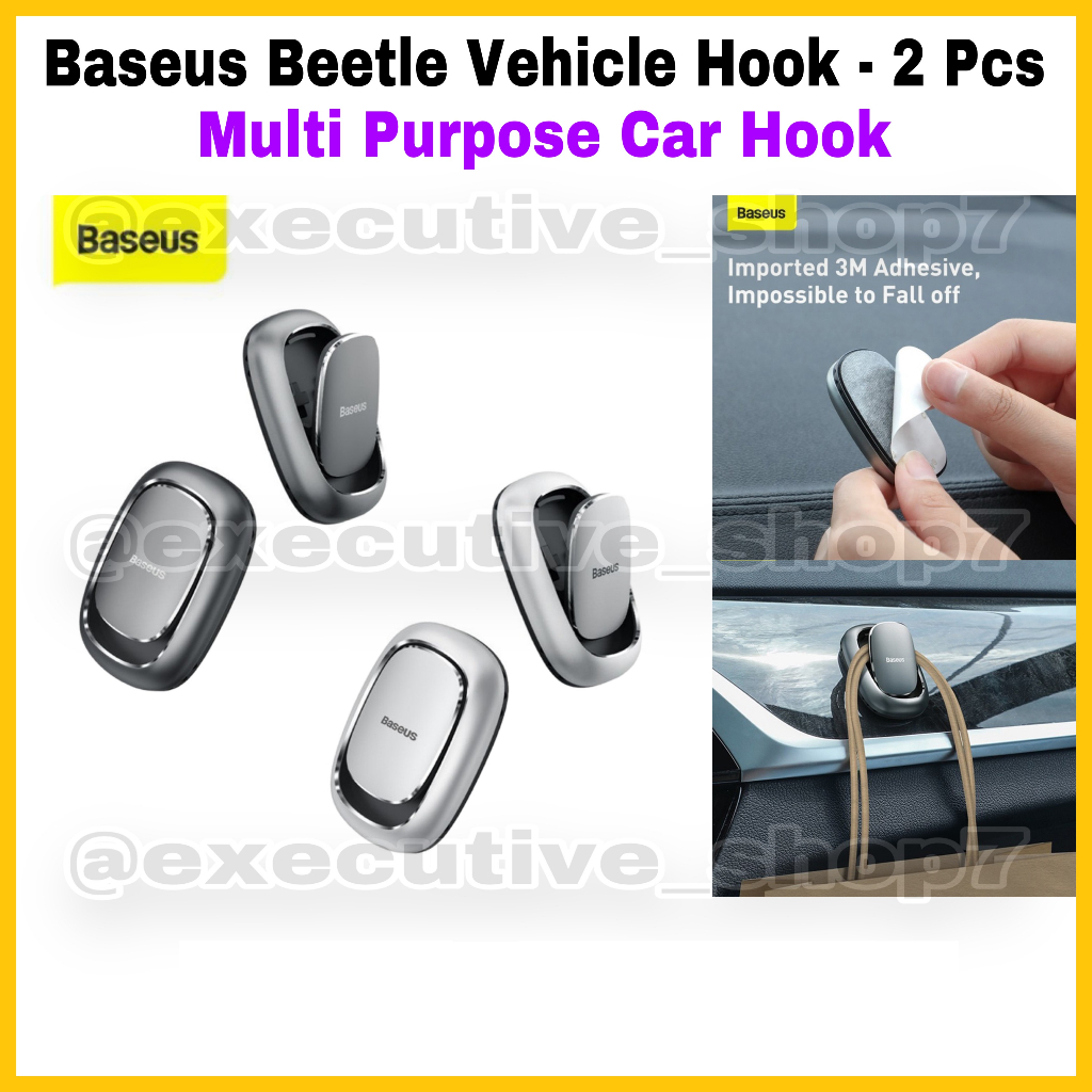 Jual Baseus Beetle Vehicle Hook - 2 Pcs - Multi Purpose Car Hook | Shopee Indonesia