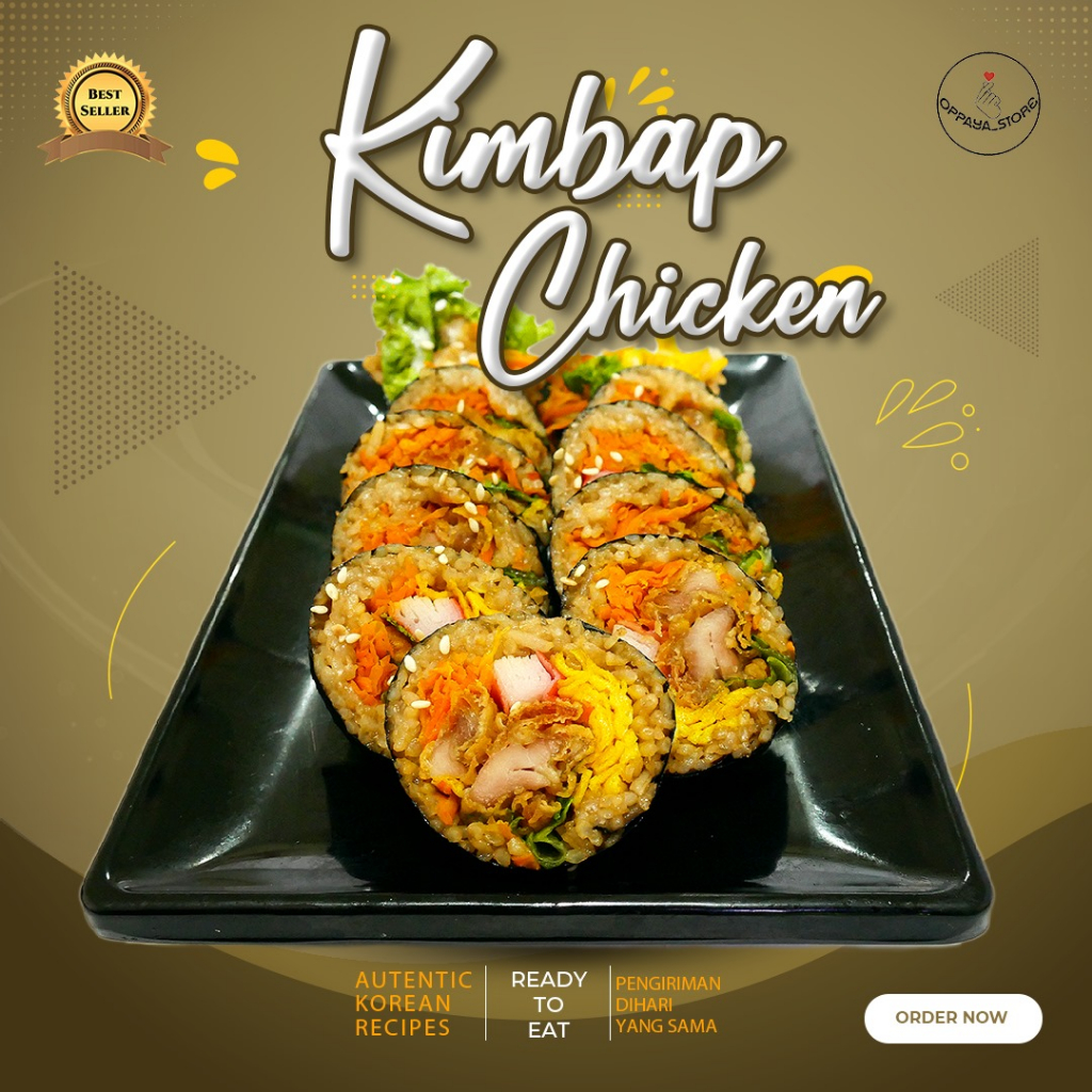 Jual Oppaya Store - Kimbab Chicken Mayo Sushi Korea 10 - 11 Potongan ...