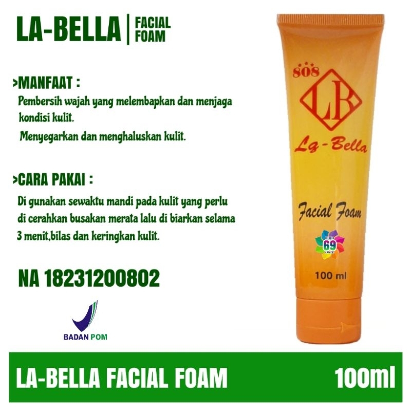 Jual La-Bella Facial Foam 100ml BPOM (Satuan) | Shopee Indonesia