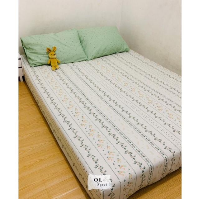 Jual SPREI MOTIF TIFFANY | BAHAN KATUN CVC | FREE ELASTICLOCK (TANPA ...