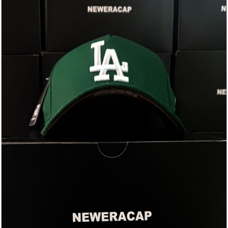 Jual Topi Premium / Bahan Hijau / LA Putih Best Quality MLB | Shopee ...