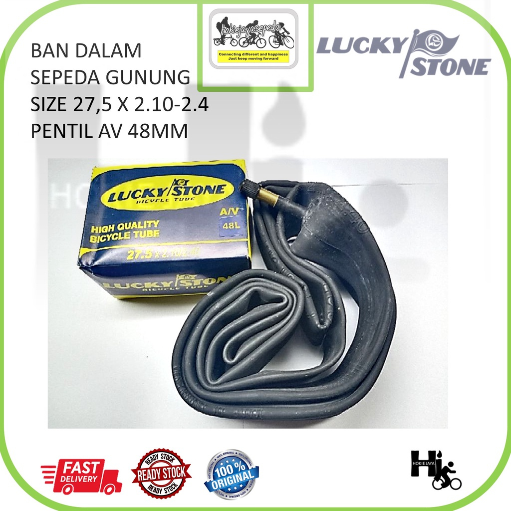 Jual BAN DALAM Sepeda Gunung 27,5 " x 1.75/1.95 /2.125 AV 48MM / FV 60 MM pentil panjang untuk ...