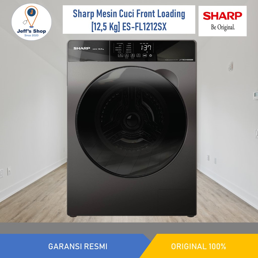 Jual Sharp Mesin Cuci Front Loading [12,5 Kg] ES FL1212SX | Shopee ...