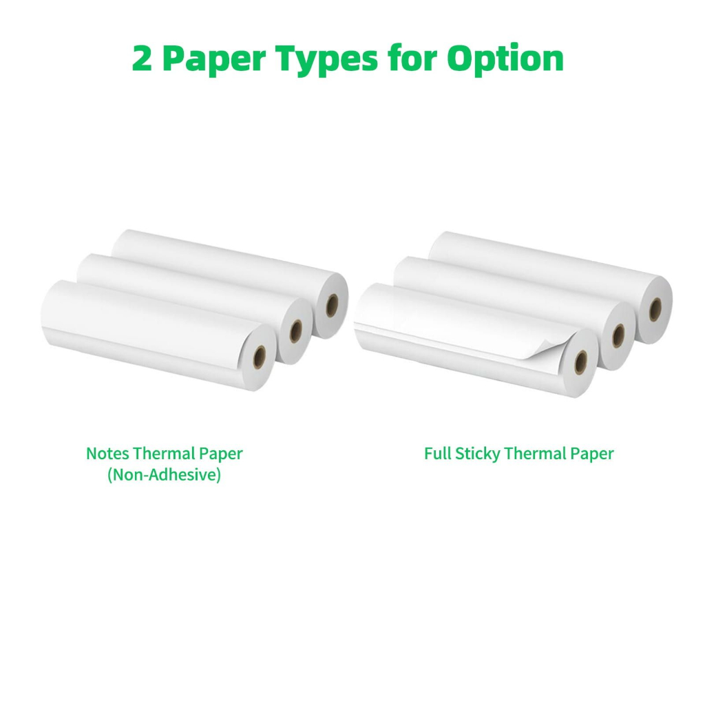 Jual KERTAS THERMAL 107x30mm A9S MAX White Sticker Thermal Continuous ...