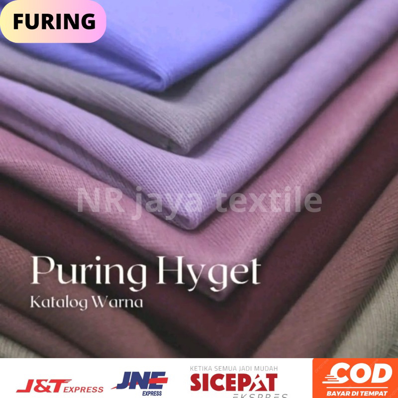Jual kain hyget furing kaos meteran | Shopee Indonesia