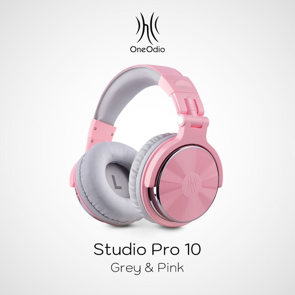 Jual OneOdio Studio Pro 10 Over Ear Wired DJ Headphones - Grey Pink ...