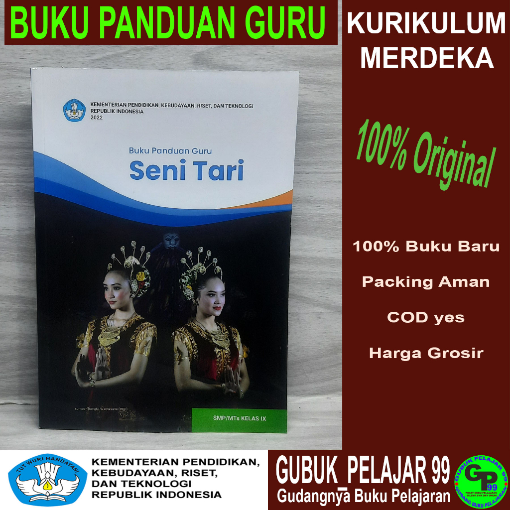 Jual Buku PANDUAN GURU SENI TARI Untuk SMP Kelas 9 Kurikulum MERDEKA Kemdikbudristek | Shopee ...