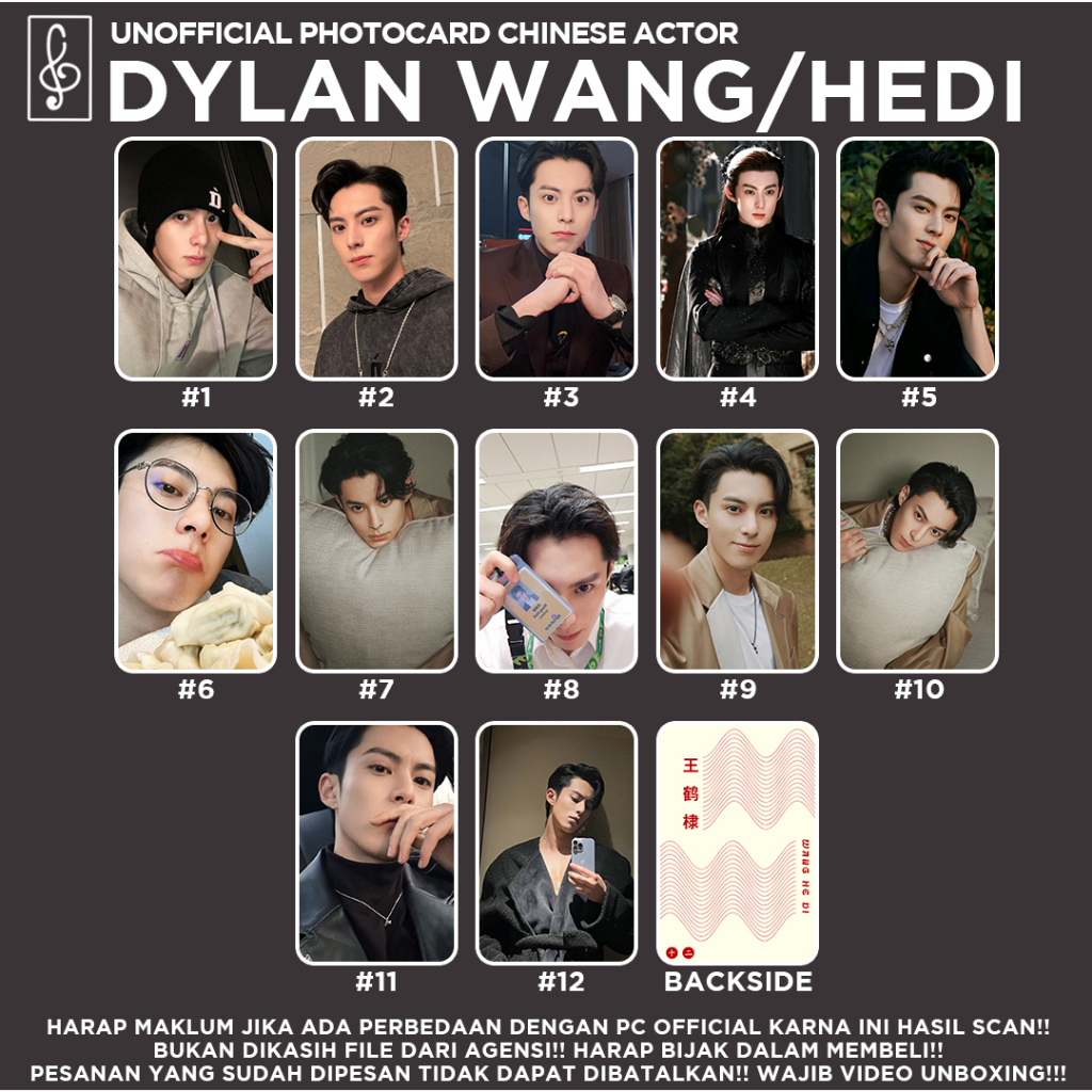 Jual [CHINESE ACTOR] PHOTOCARD DYLAN WANG HEDI FANMADE | Shopee Indonesia
