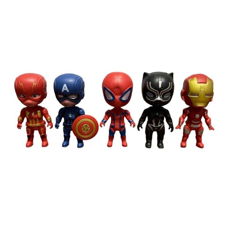 Jual NM130 - Mainan Anak AVENGERS MINI ISI 5PCS Robot Super Hero Figure ...
