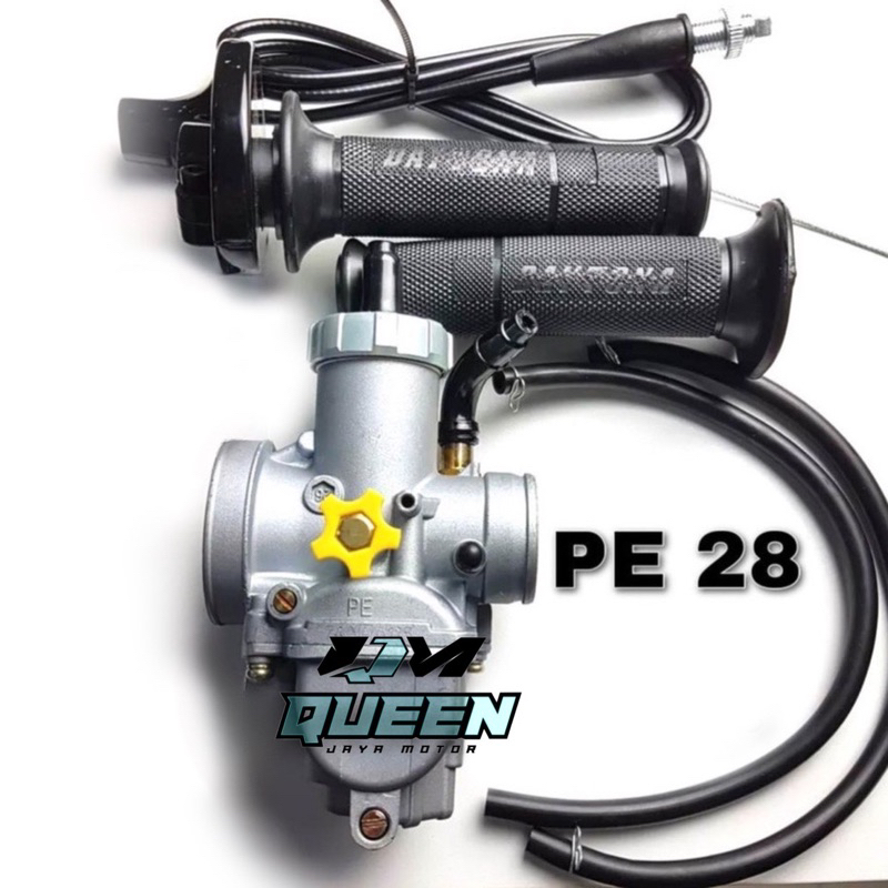 Jual Paket Karbu Pe 24 26 28 keihin super skep hard chrome anti gesek Plus Gas Spontan Polos ...