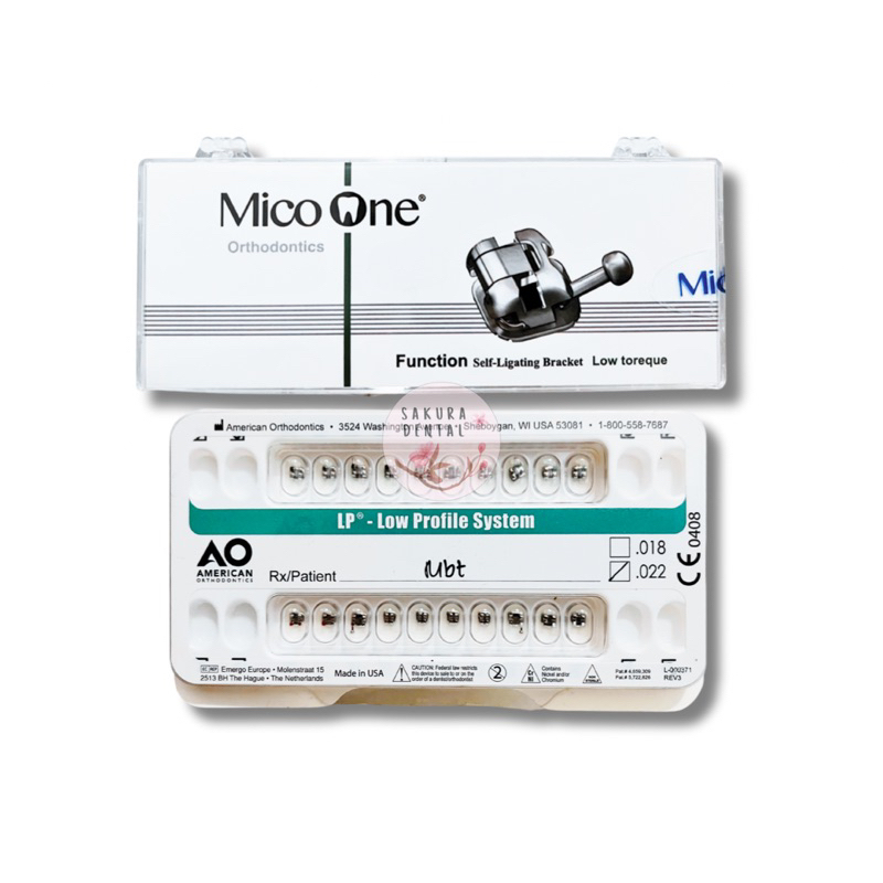 Jual Bracket Metal Ortodonti AO American Orthodontics LP - Bracket Mico ...