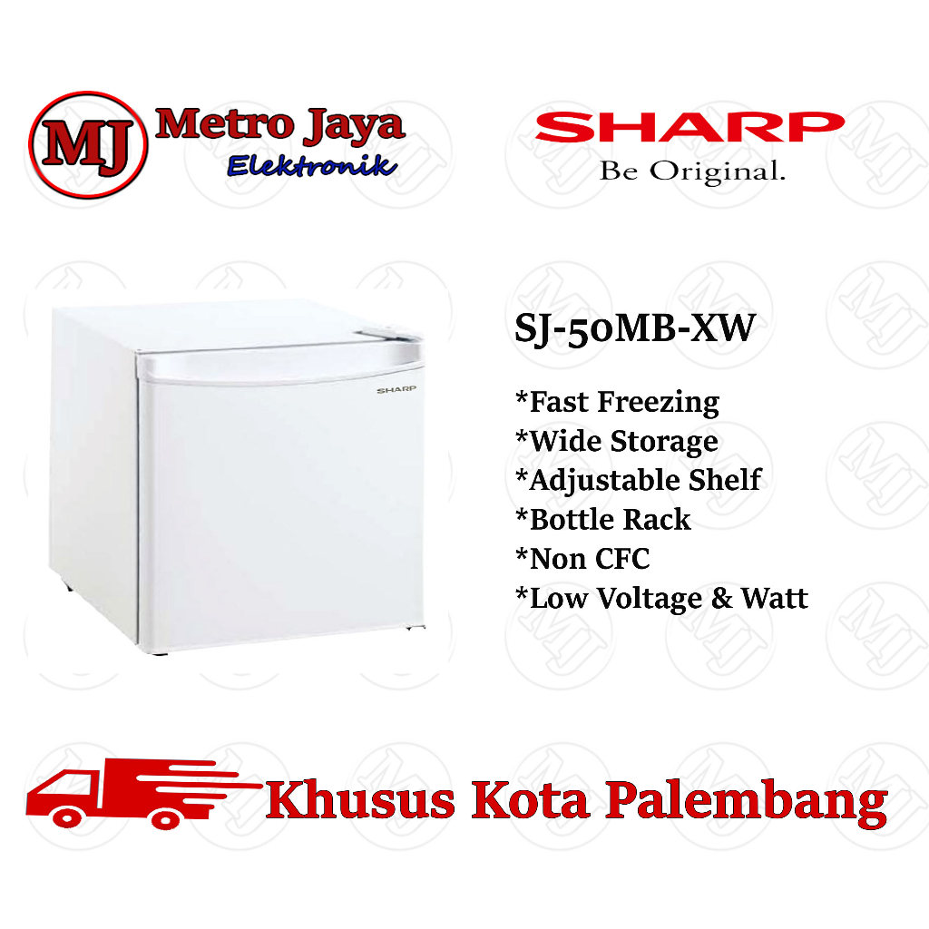 Jual Kulkas Mini Portable Sharp SJ-50MB-XW | Shopee Indonesia