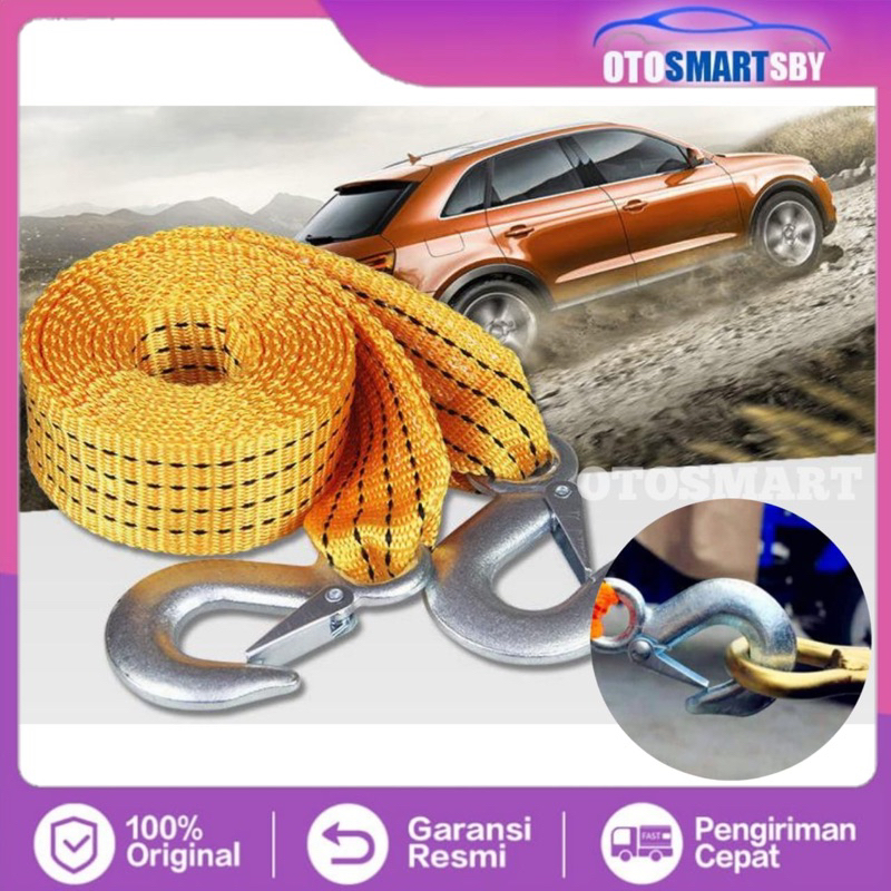 Jual Tali Derek Mobil Towing Emergency Car Tow Rope 3 Meter 3 ton ...