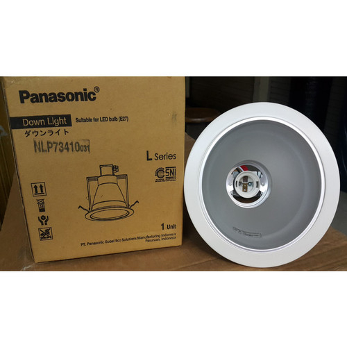 Jual Panasonic Downlight E27 5 Inch 5" NLP 73410 Fitfing Plafon ...