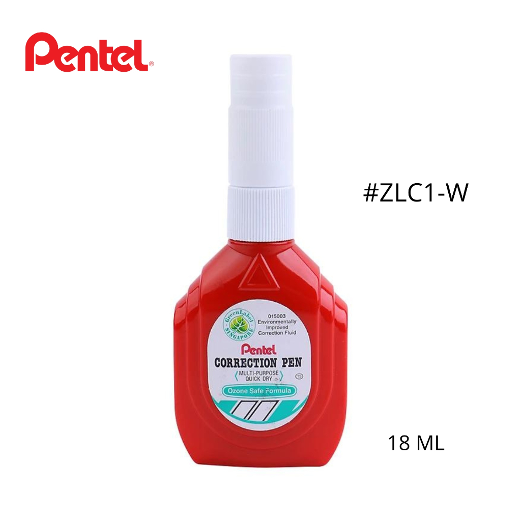 Jual Correction Pen Fluid Pentel ZLC1-W Isi 18 ML Tipe x Cair Fine Tip ...