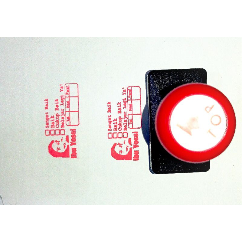 Jual Stempel Nilai/penilaian guru/stempel bulat/kotak/lunas | Shopee ...