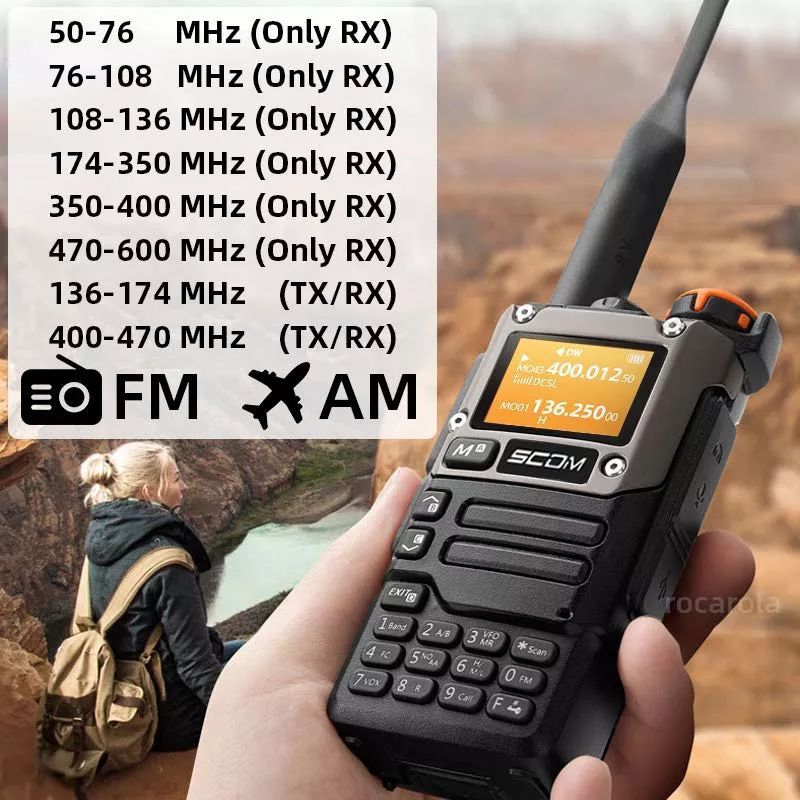 Jual HT SCOM FC9 PRO MULTI BAND AIR BAND WALKIE TALKIE MIRIP QUANSHENG TSSD | Shopee Indonesia