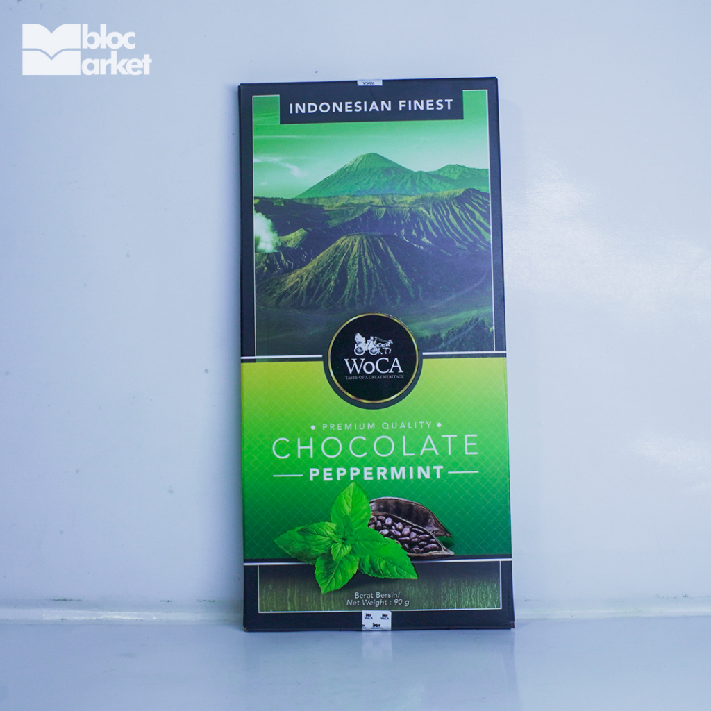 Jual WOCA INDONESIA FINEST CHOCOLATE PEPPERMINT 90GR | CHOCOLATE BAR | Shopee Indonesia