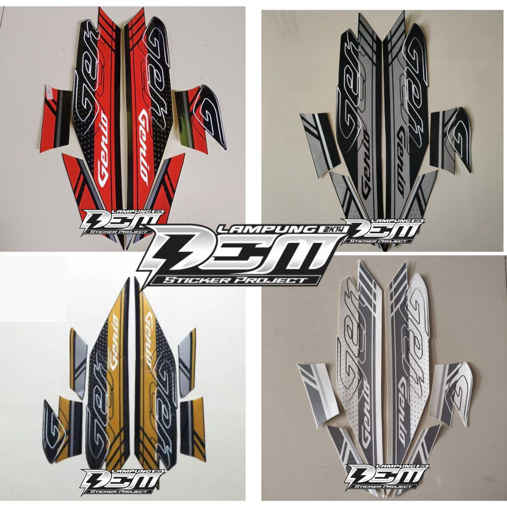 Jual Stiker Striping motor honda genio 2021 stiker lis body motor ...