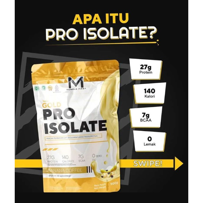 Jual Pro Isolate | Muscle First 2 lbs / 900gram | Muscle First GOLD ...