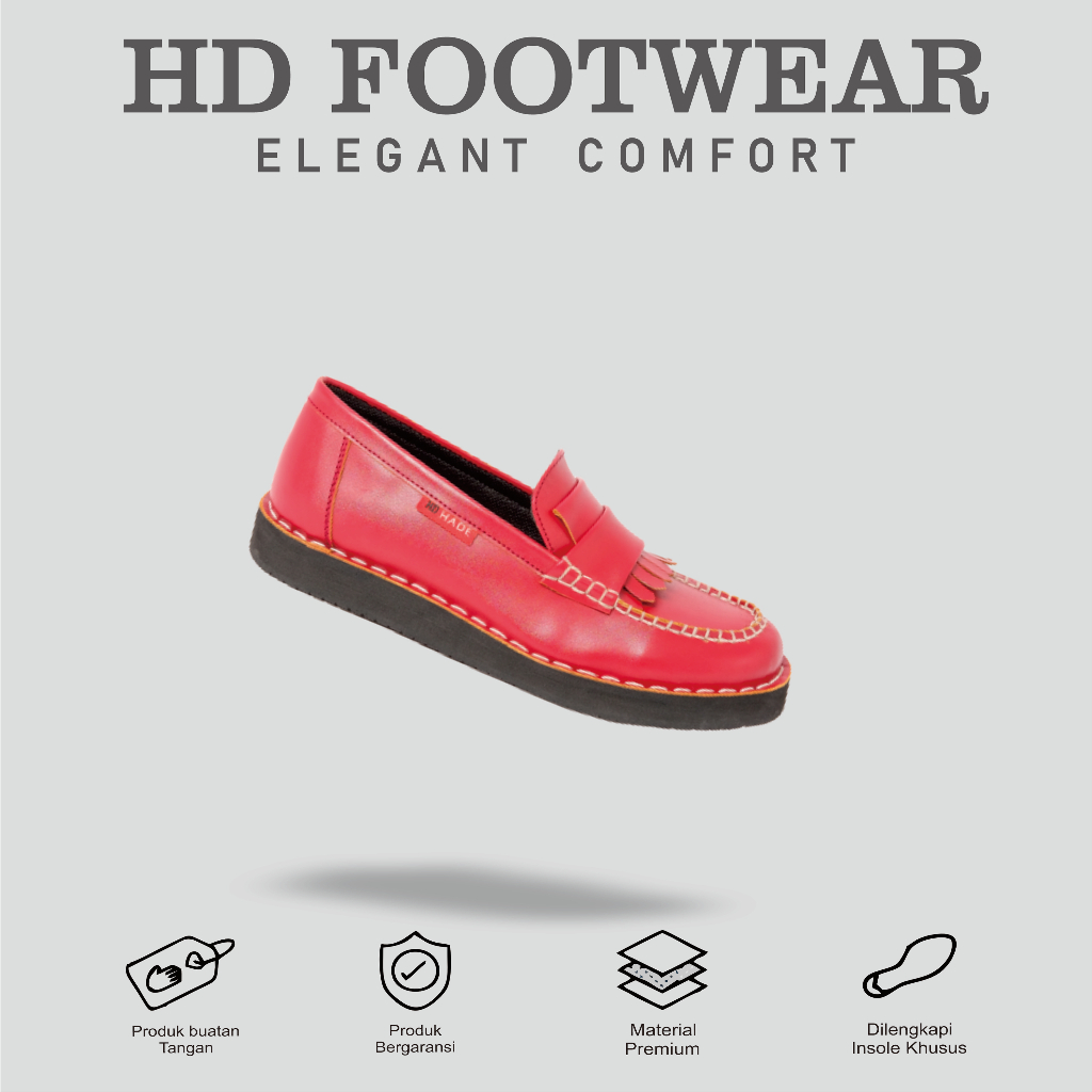 Jual Hdfootwear sepatu Penny loafers full black Docmart FREE BOX PRIA ...