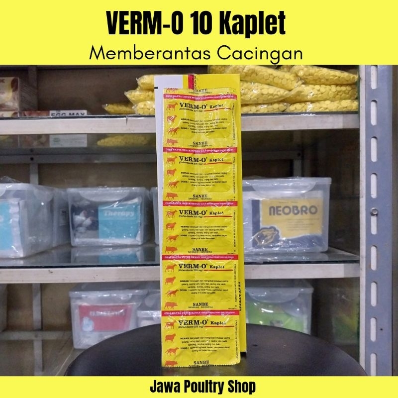 Jual VERM-O KAPLET ORIGINAL SANBE - Obat Cacing Kambing, Domba, Sapi ...