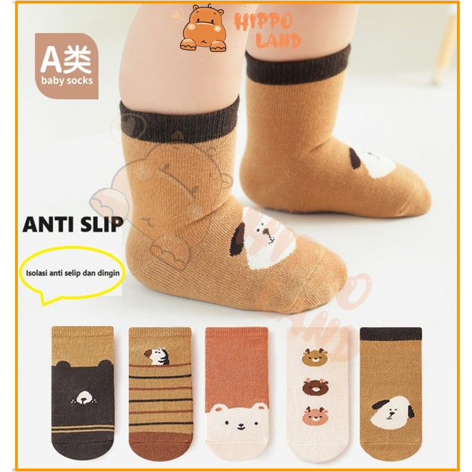 Jual HIPPOLAND Musim semi dan musim gugur kaus kaki bayi baru bayi non slip kaus kaki lantai ...