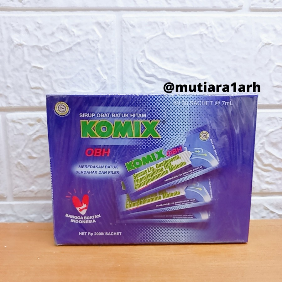 Jual KOMIX OBH PE BOX ISI 30 SACHET X 7 ML | Shopee Indonesia