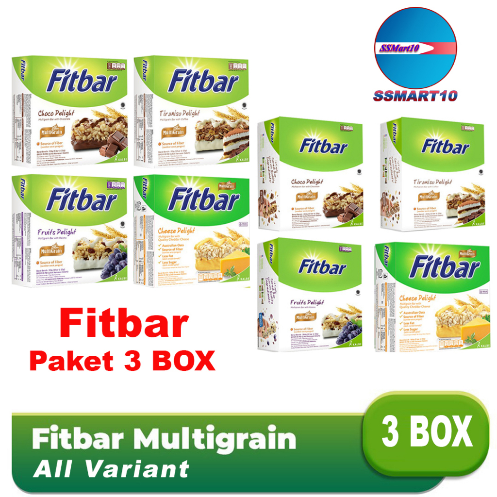 Jual [BUNDLE 3 BOX] Fitbar Multigrain All Variant | Shopee Indonesia