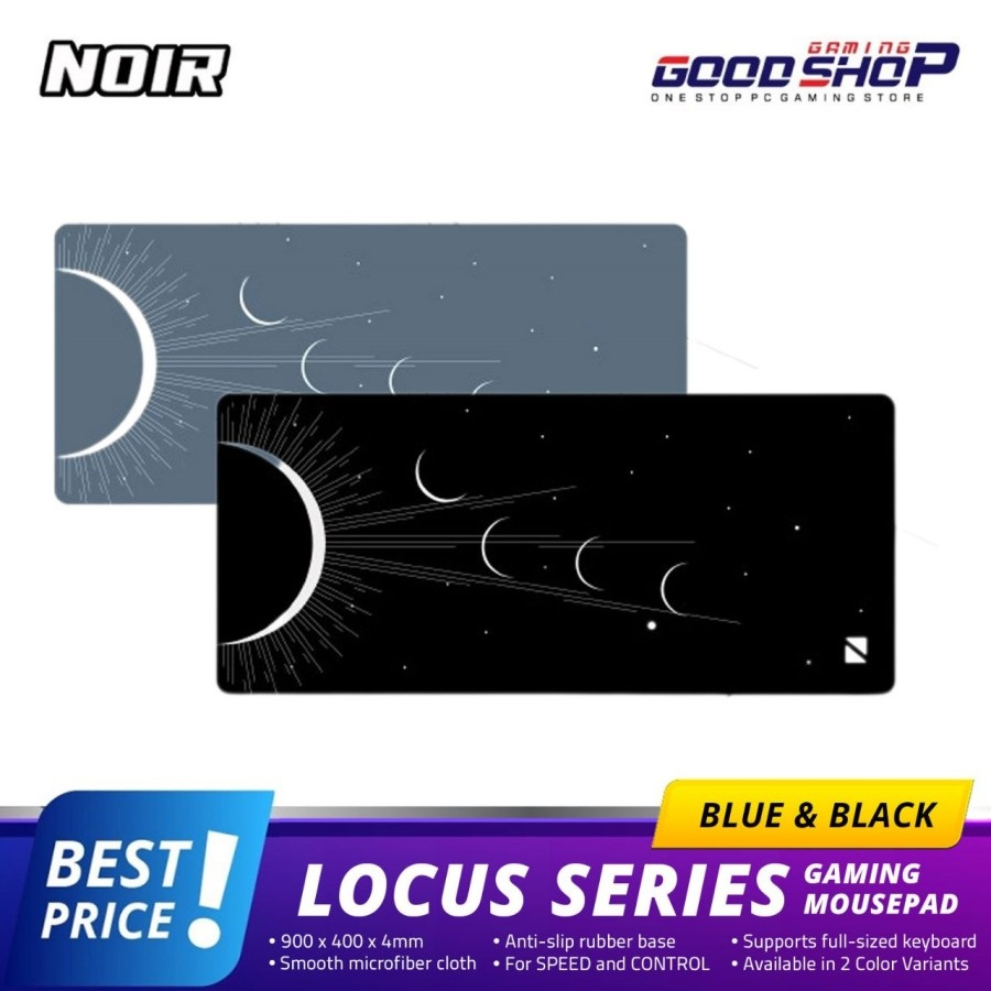 Jual Noir Locus Deskmat Cloth Gaming Mouse Pad - Blue Locus | Shopee ...