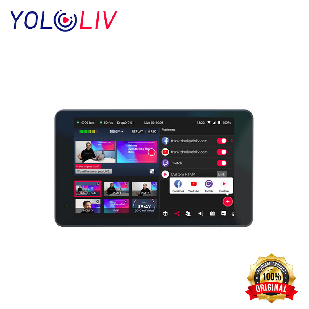 Jual YoloLiv YoloBox Pro Portable Multi-Camera Streaming Switcher ...