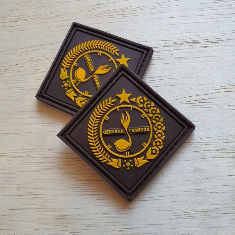 Jual patch rubber logo pramuka tunas kelapa putra - tempelan emblem ...