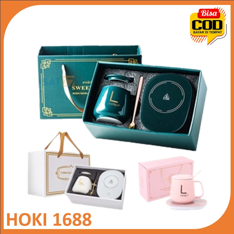 Jual Gelas Set Keramik Cangkir Set Lengkap Dengan Alat Pemanas | Shopee ...