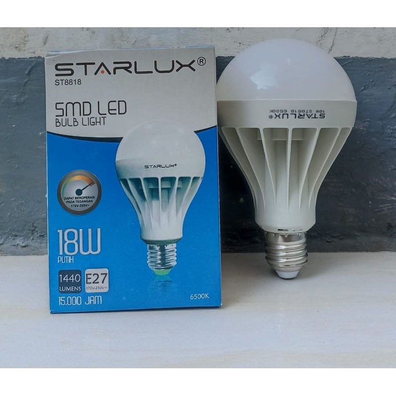 Jual Lampu bohlam led starlux bulat 18 watt | Shopee Indonesia