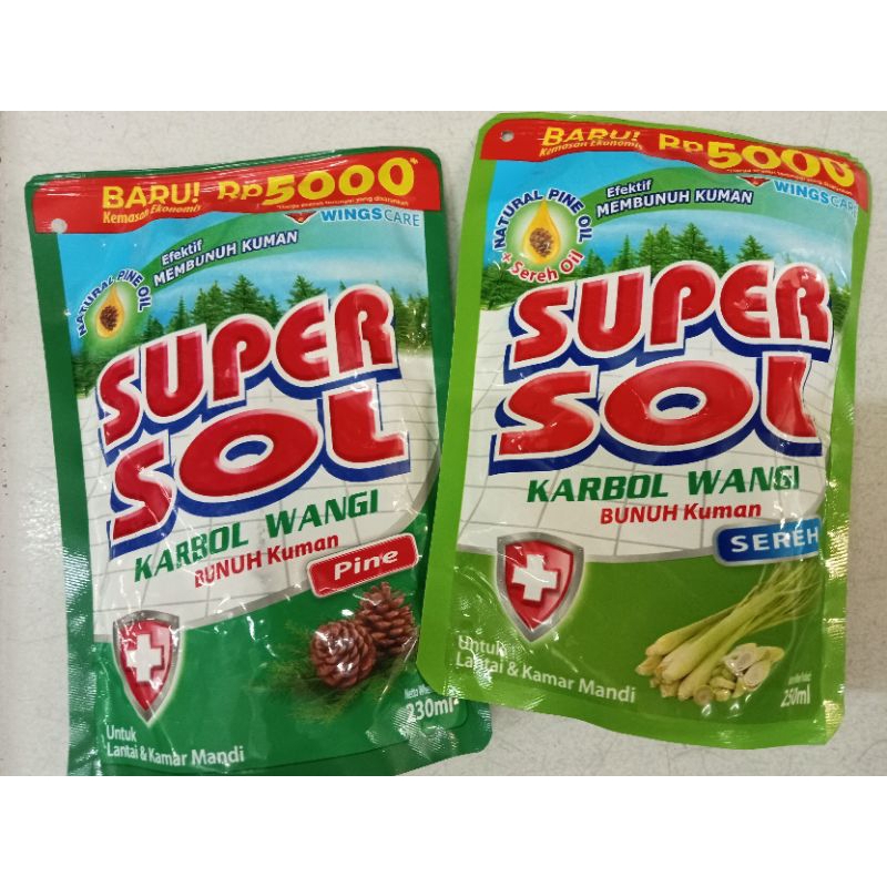 Jual Supersol Karbol Wangi 230ml | Shopee Indonesia
