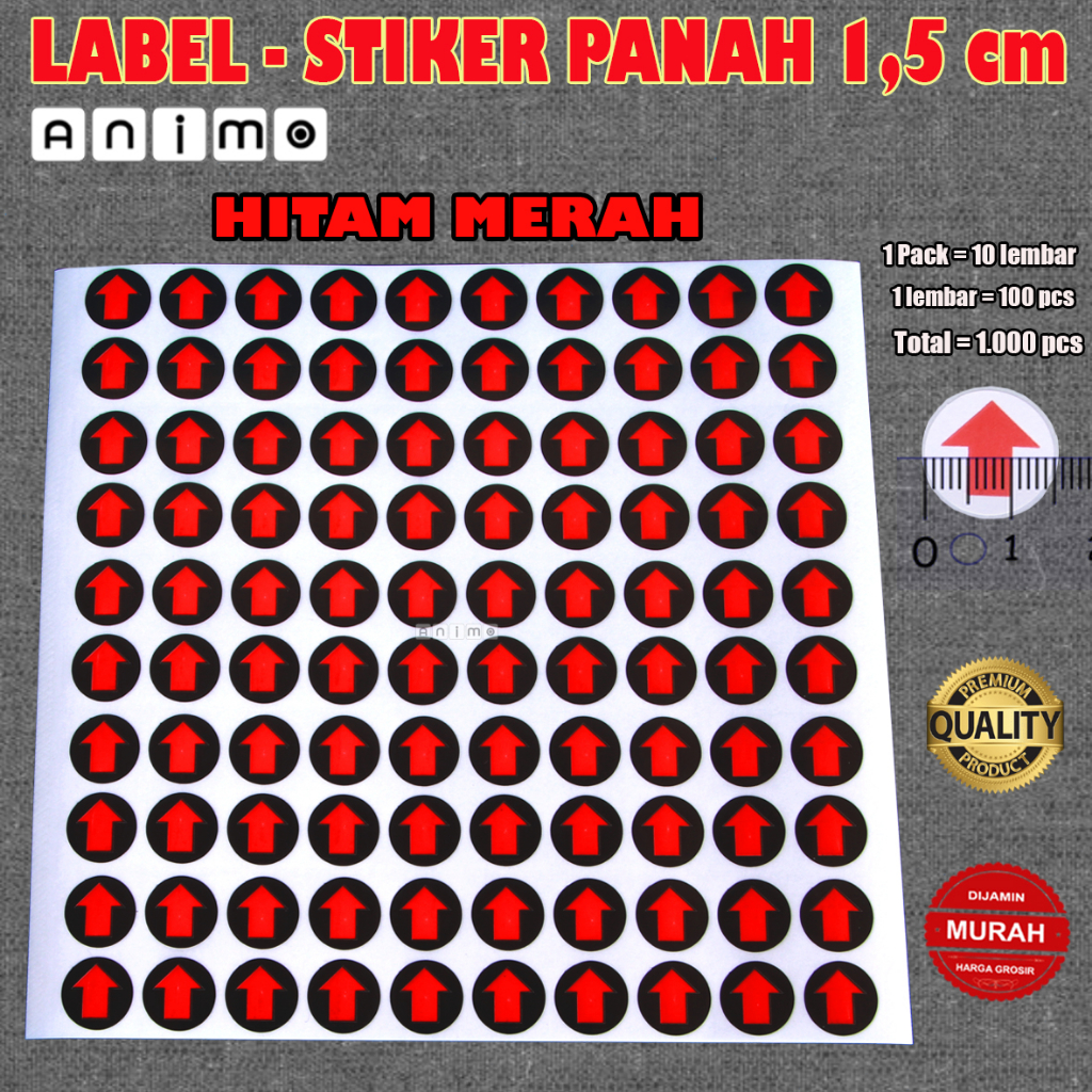 Jual STIKER PANAH 1,5 CM ( 15 MM ) | Shopee Indonesia