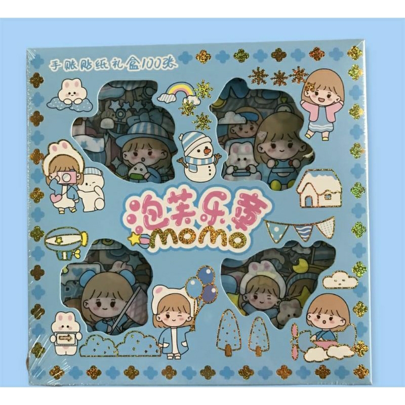 Jual Stiker Momo Lucu / Sticker Momo, Labubu isi 100 | Shopee Indonesia