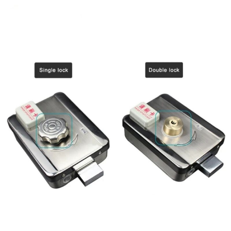 Jual Smart RFID 125khz Rim Lock Single Rim Lock Double Cylinder ...