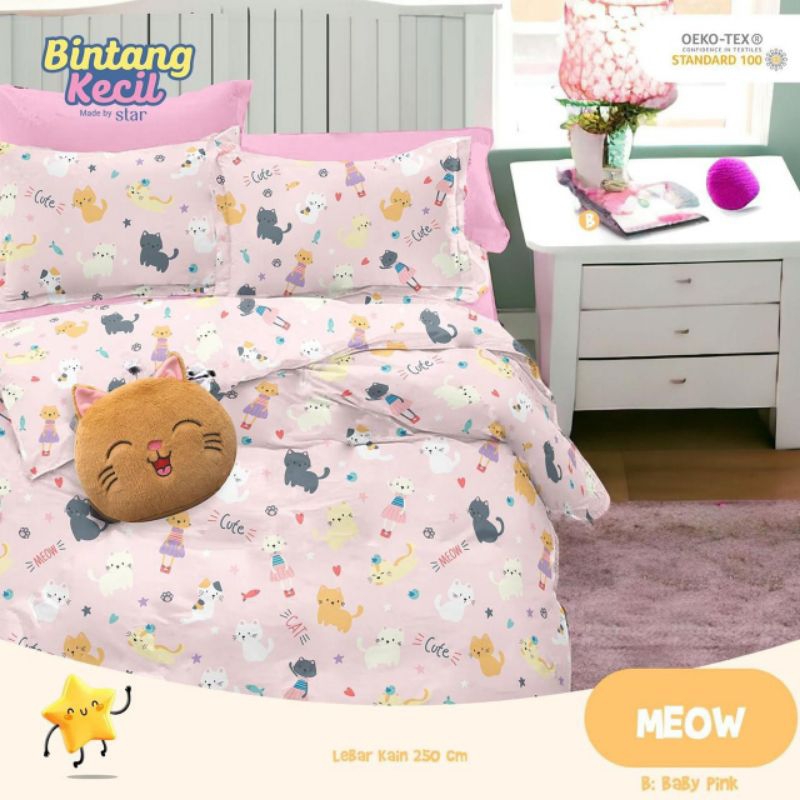 Jual Sprei Katun Motif ANIMAL CAT/KUCING ANAK Terbaru{ANTI GESER} Adem ...