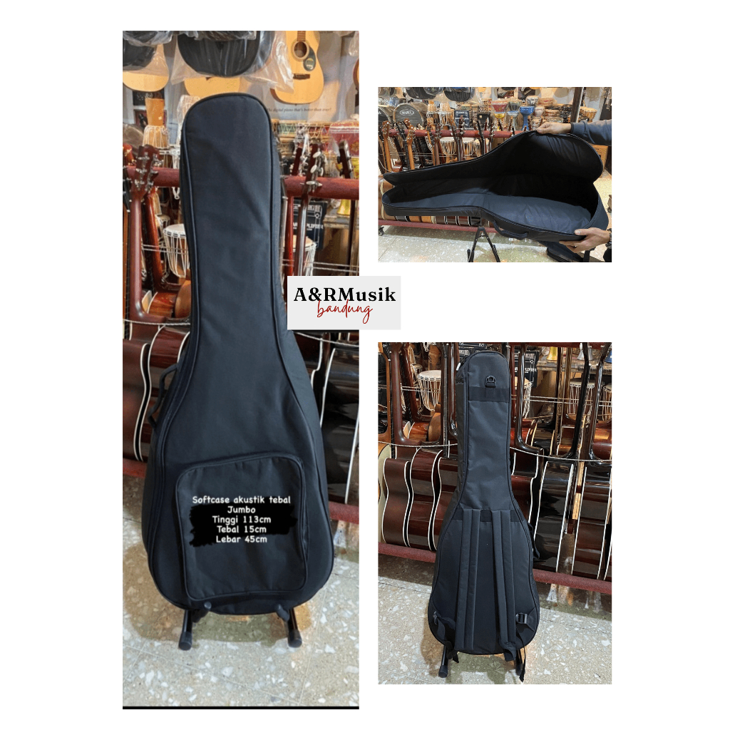 Jual Softcase Tas Gitar Busa Tebal Sarung Guitar Akustik Acoustic Folk ...